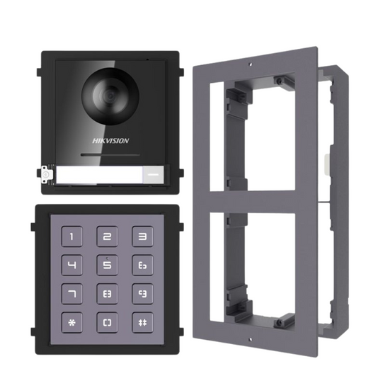 HK-INT-GEN2-KIT2 Hikvision 2nd Gen IP Intercom Kit, Door Station, Keyp
