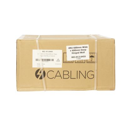 4Cabling 4RU 600mm Deep x 600mm Wide Hinged Wall Mount Server Rack